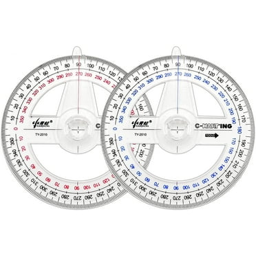 Helix Acrylic Protractor, Semi-Circle - Walmart.com