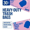 Staples Perk 33 Gallon Trash Bag Low Density 1.1 Mil Black PK56747 ...