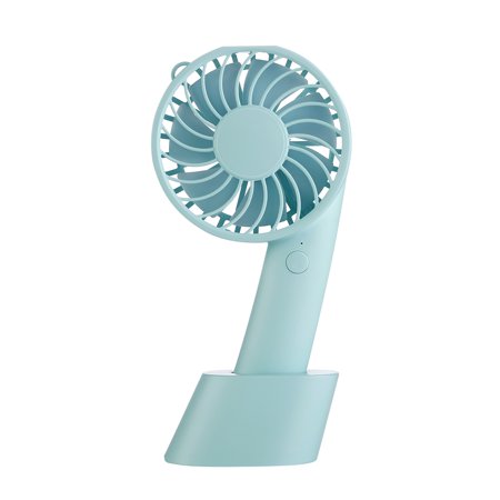 Portable Mini Fan USB Small Desktop Silent Holdable Fans Blue | Walmart ...