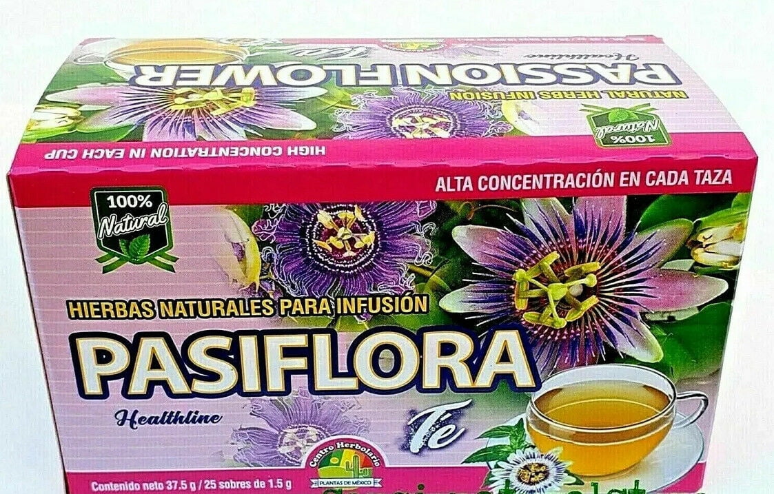 THERBAL PASSION FLOWER HERBAL TEA 25 BAGS TE DE PASIFLORA 25 BOLSITAS B ...