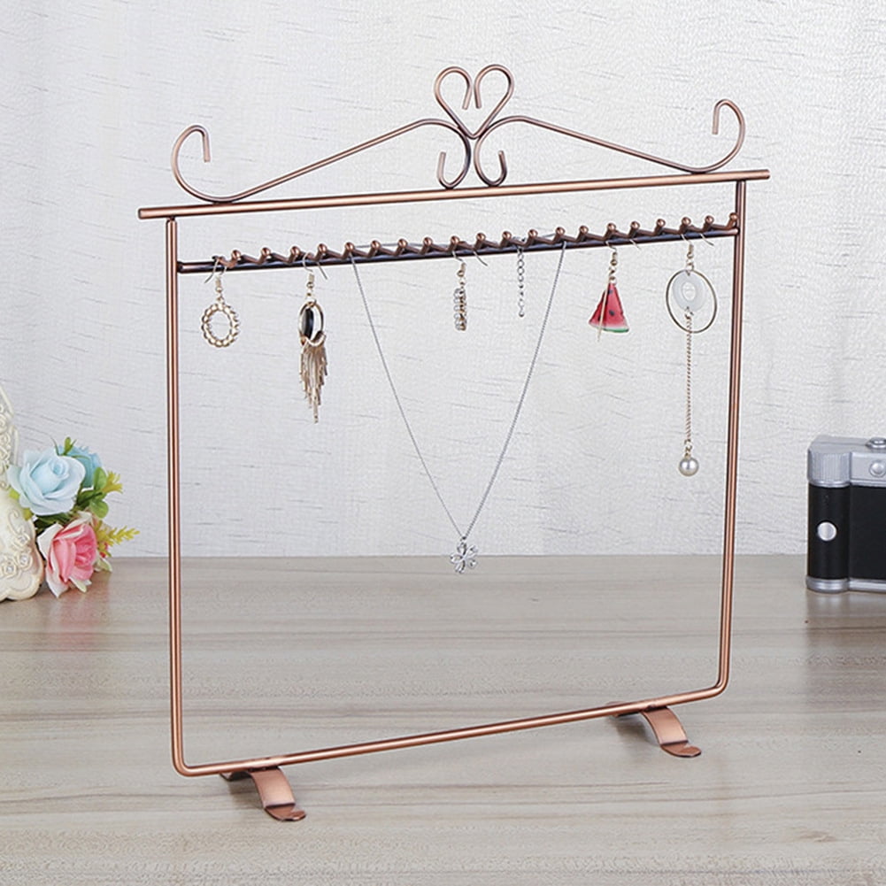 Yidarton Iron Metal Jewelry Display Rack Necklace Storage Rack Hanging ...