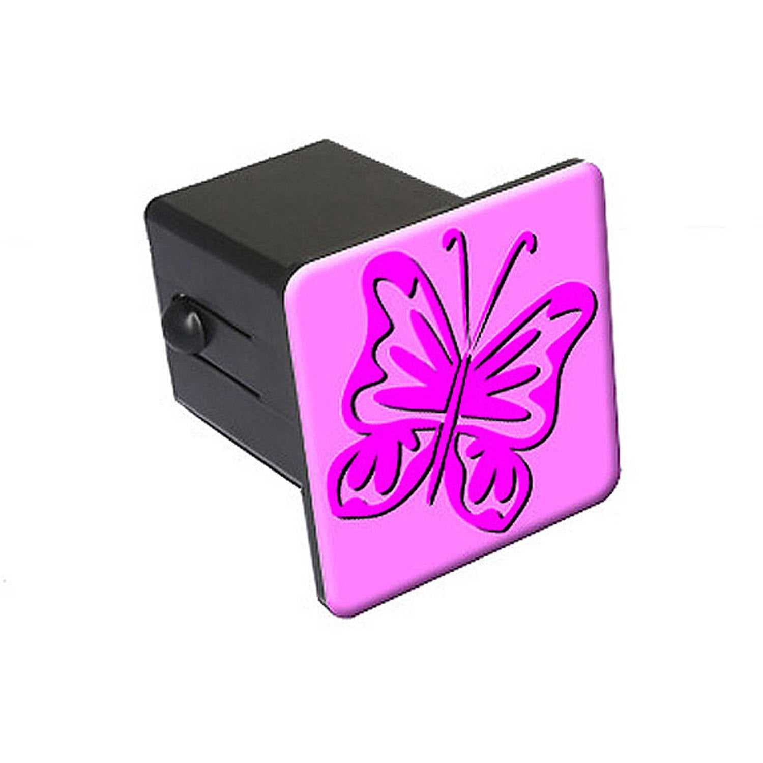 Pink Butterfly 2" Tow Trailer Hitch Cover Plug Insert - Walmart.com