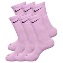 Nike Dri Fit Crew Socks, Fuchsia Pink, Unisex Adult Large, 3-Pack ...