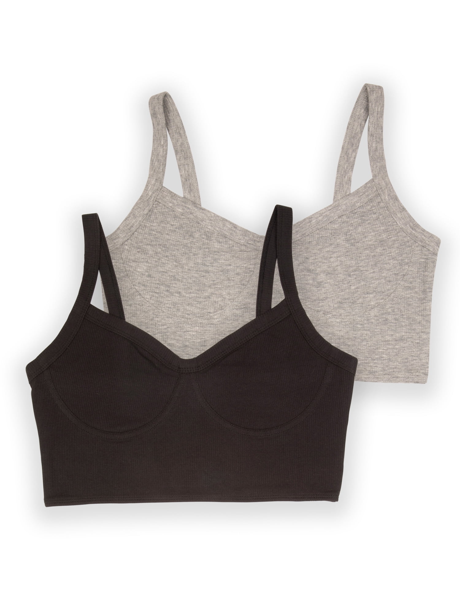 No Boundaries Juniors Sleeptimates Triangle Bralette, 2-Pack - Walmart.com
