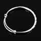 Willstar Adjustable Bangle Plating 925 Silver Bracelet Ladies Jewellery ...