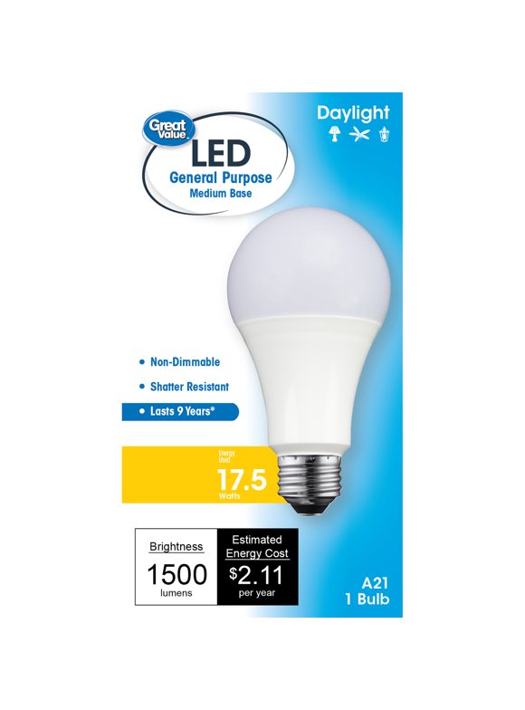 LED Daylight Light Bulbs in LED Light Bulbs - Walmart.com