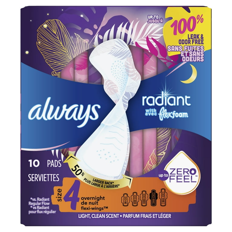 Always Radiant Infinity Pads Regular