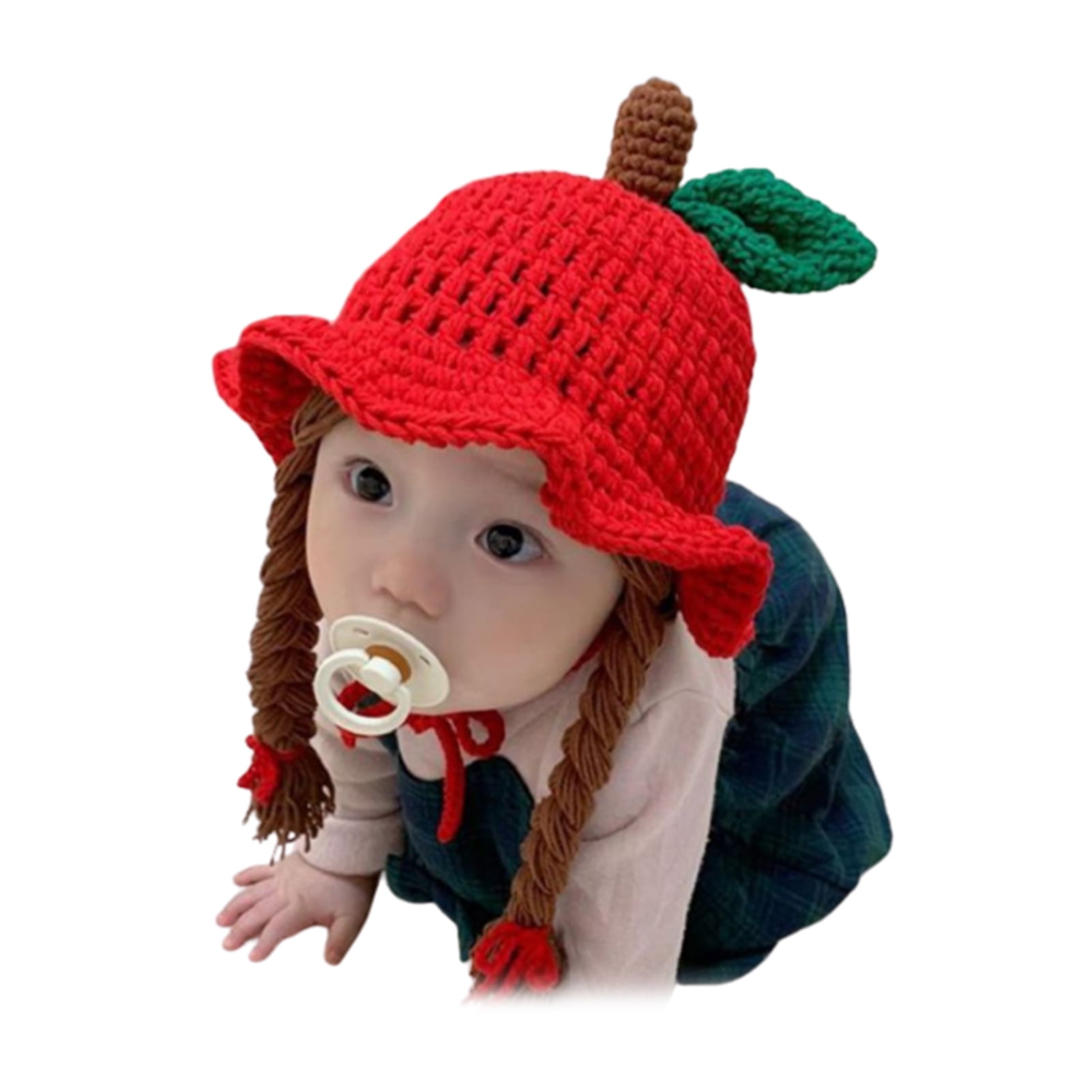 Click here for Enjoyw Baby Girls Winter Braided Wig Woolen Yarn K... prices