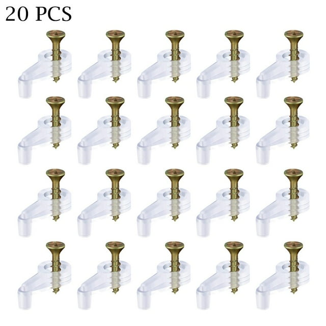 Glass Door Retainer Clips Plastic Mirror Clips &Screws For Cabinet Door ...