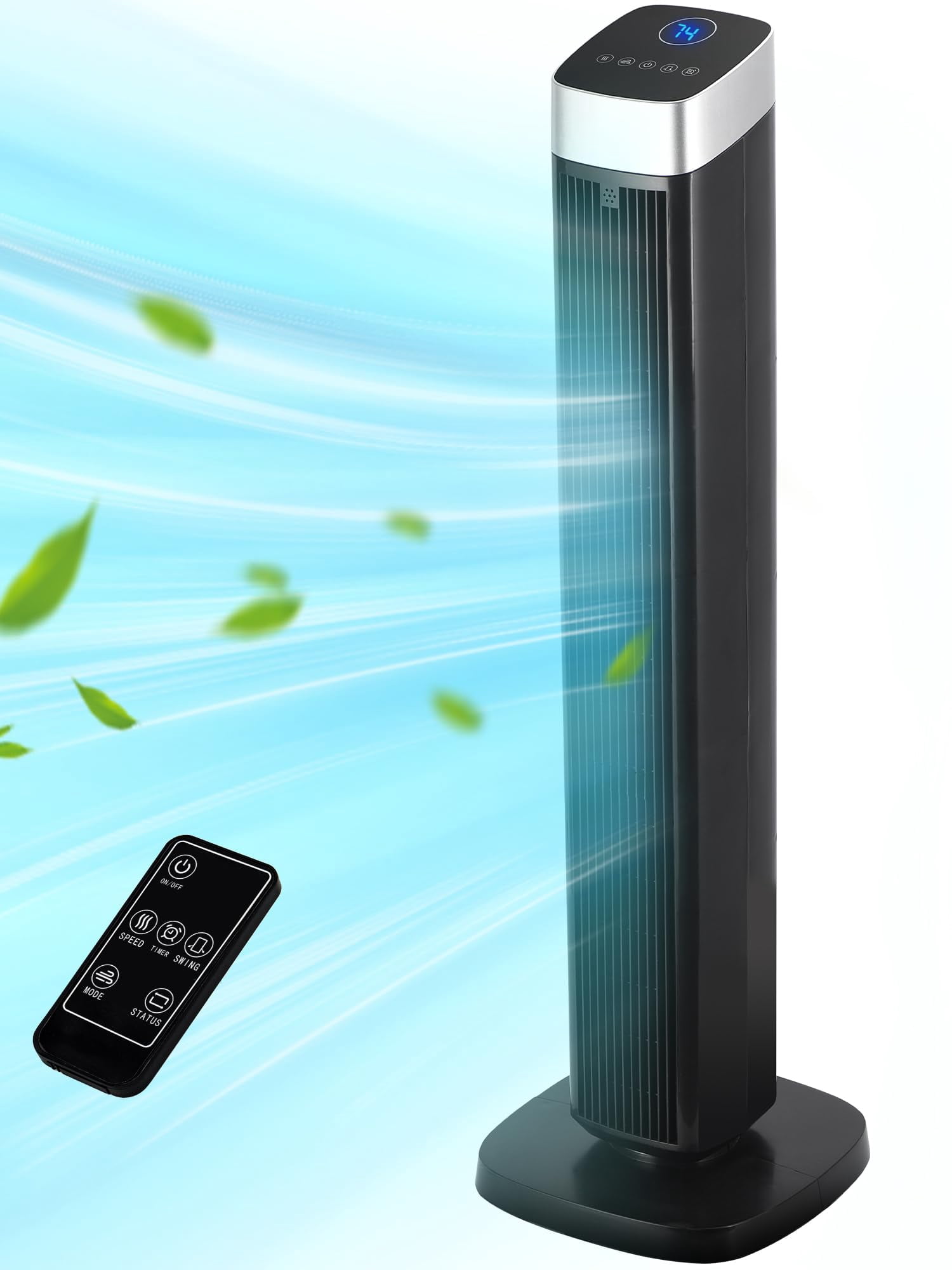 Uthfy Ventilador de torre de 41 pulgadas con control remoto | Bodega ...