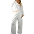 Jess by Meiko Women's Outfit Sets Long Sleeves Half Zip Neck Pullover ...
