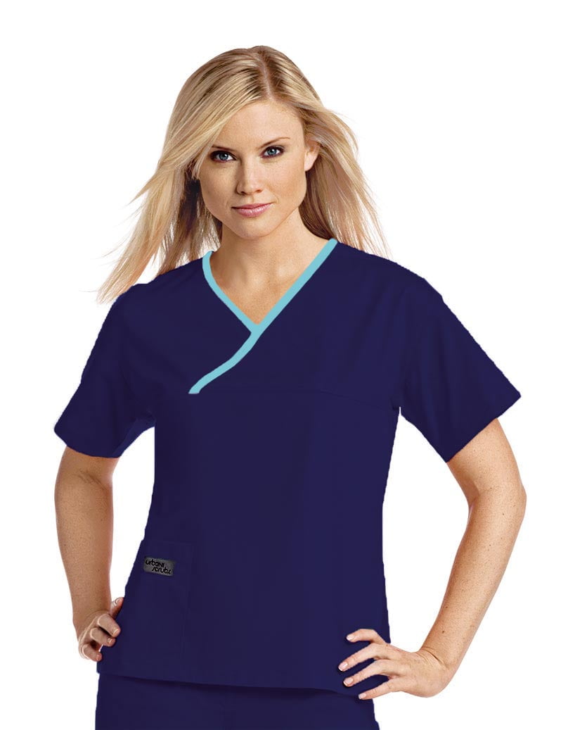 Urbane Urbane Classic Crossover Scrub Top Scrub Top - Walmart.com