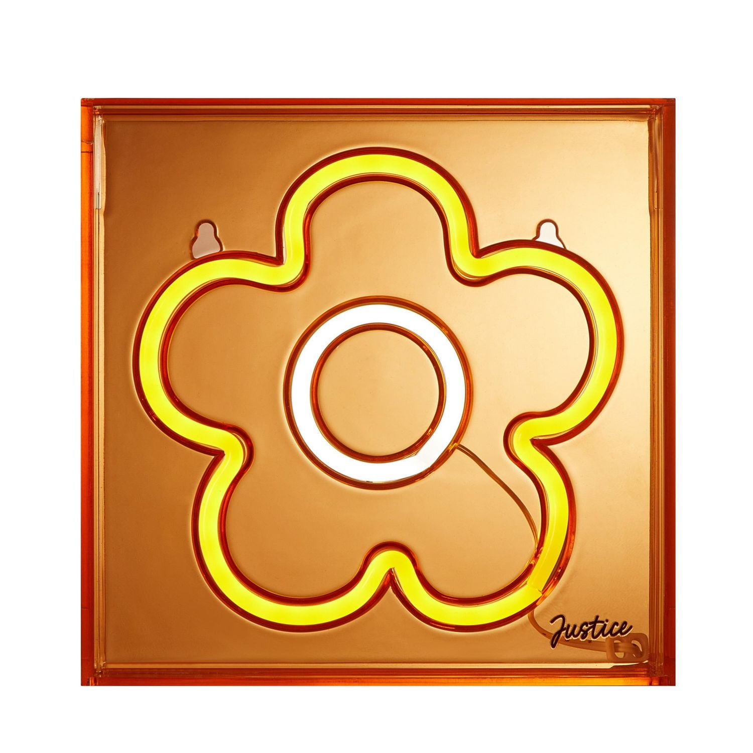 Click here for Justice Neon Flower Smile Lamp  Orange prices