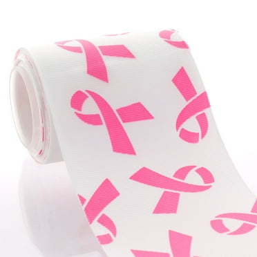 Hot Pink Satin Awareness Ribbons - Bag of 250 Fabric Ribbons w/ Safety ...