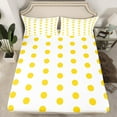 Manfei Geometric Circle Dot Queen Sheet Sets,Cute Polka Dot Flat Sheet ...