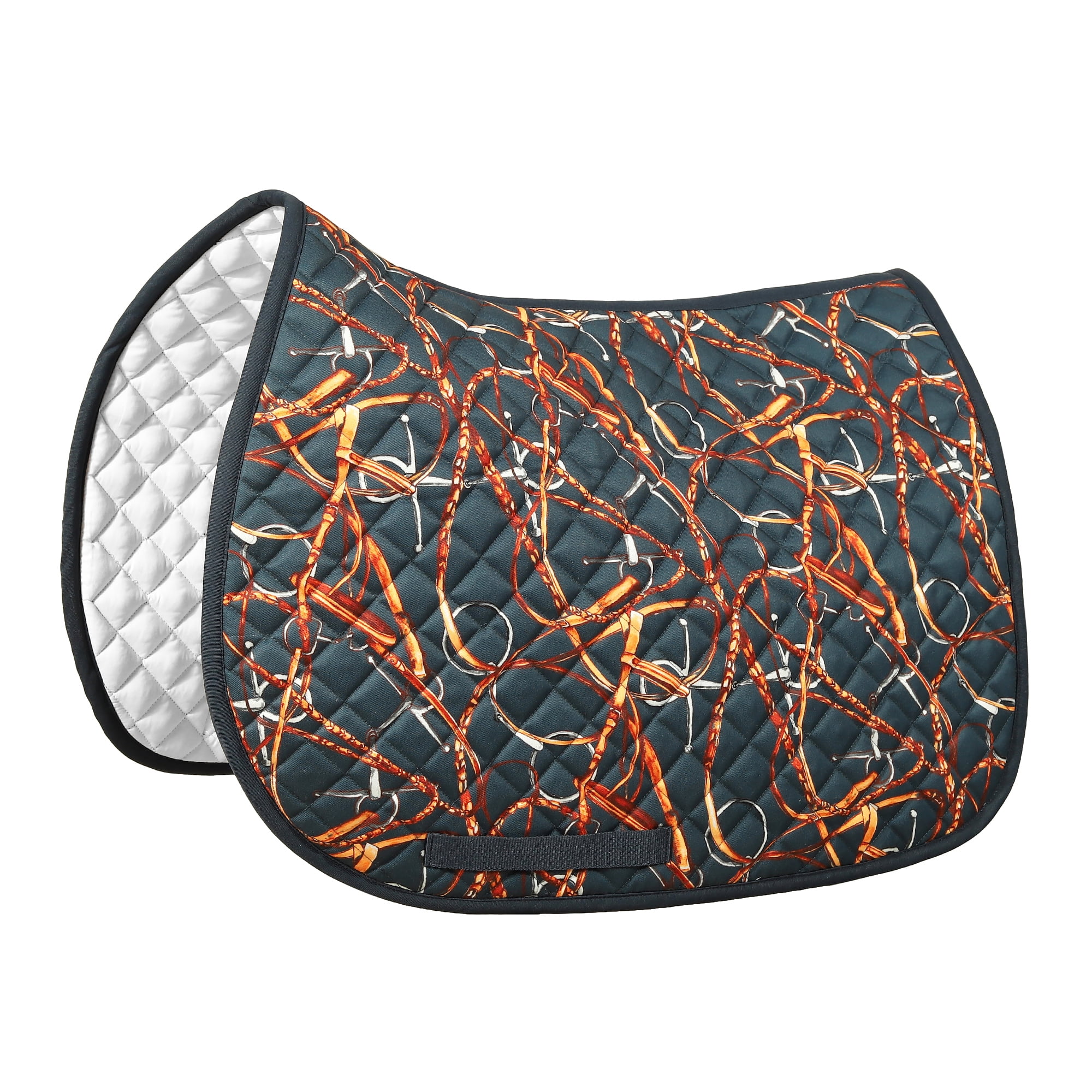 Equine Couture Snaffles Saddle Pad-Navy - Walmart.com