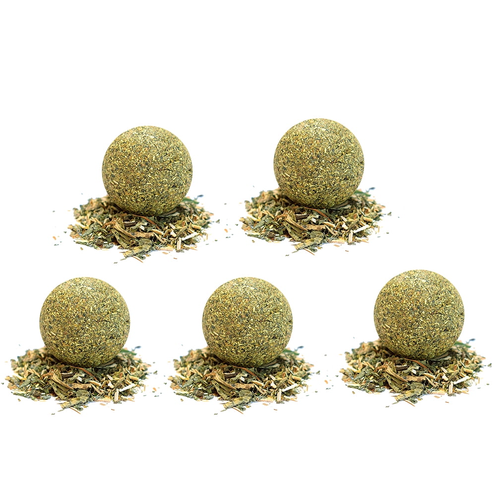 Click here for Zootealy 5pcs Catnip Ball Toy Cat Mint Ball Natura... prices
