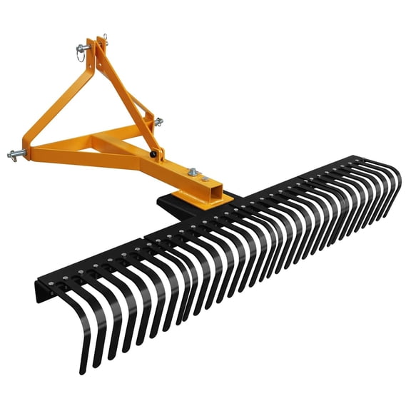 Luku 5FT Tractor Landscape Rake, 360 Degree Rotation Tow-Behind ...