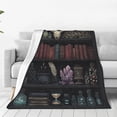 Book Blanket Flannel Magic Potion And Skull Design, Decorative Cozy ...