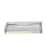 Better Homes & Gardens Rectangular Metal & Glass Vanity Tray, Clear ...