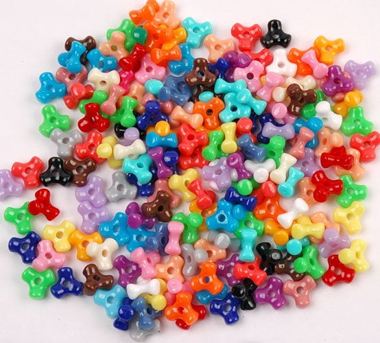 JOLLY STORE Crafts 11mm Tri Beads Multi Colors Made in USA - Walmart.com