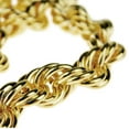 Men's 14k Gold Plated Rope Chain Necklace 30" Inches x 12mm Wide Hip ...