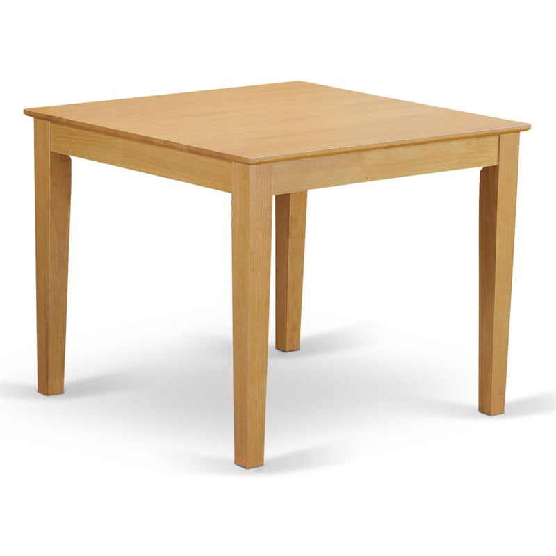 Pemberly Row Square Traditional Wood Dining Table in Oak - Walmart.com