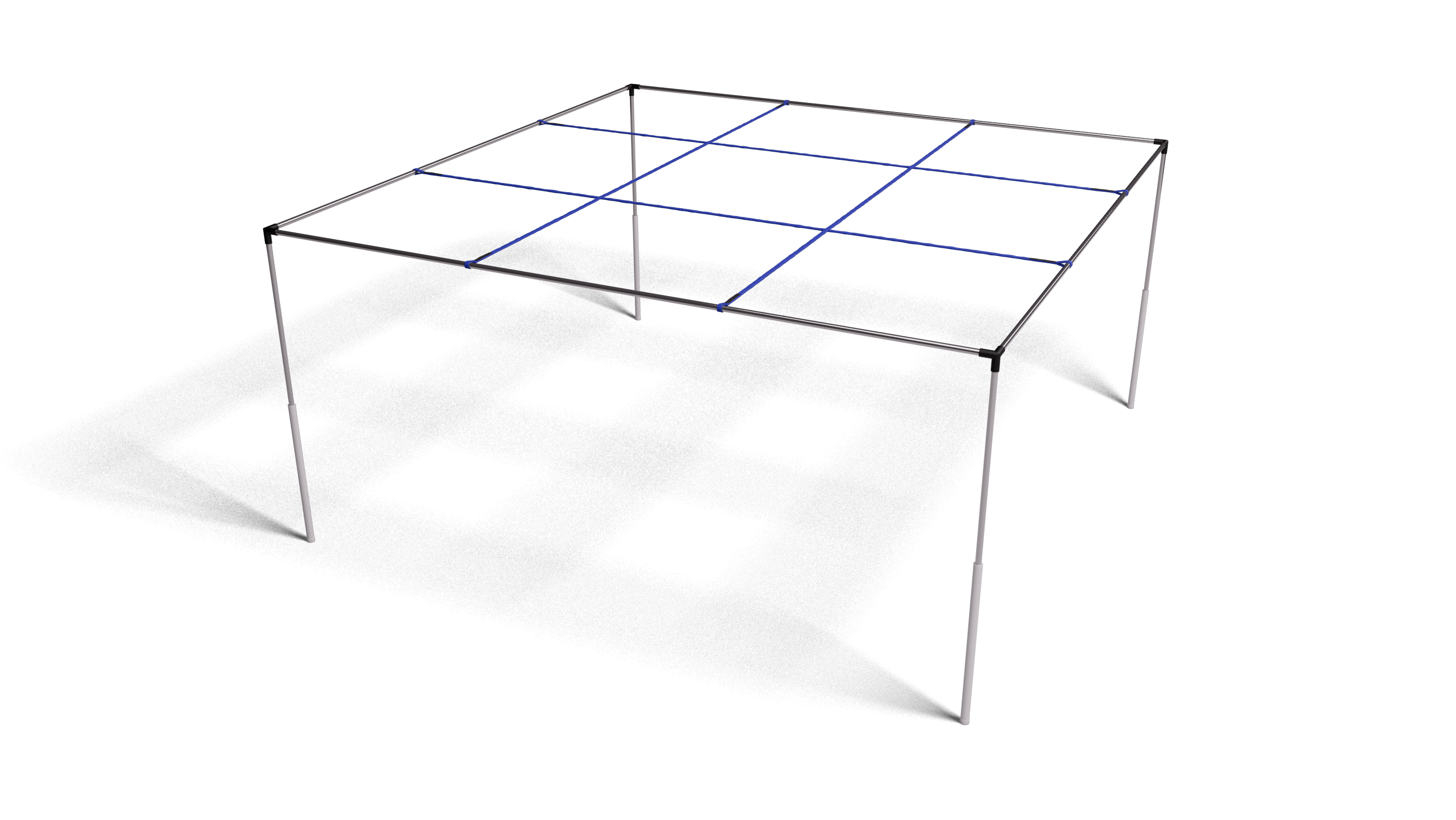 Castle Squares Multi-Use 9 Square Volleyball Game, Indoor/Outdoor, Mill ...