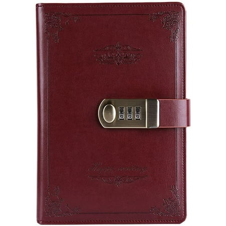 Digital Password Journal with Lock Retro Privacy Diary with Combination ...