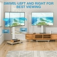 Portable Floor TV Stand on Wheels for 32-70 Inch TVs, Tall Universal ...