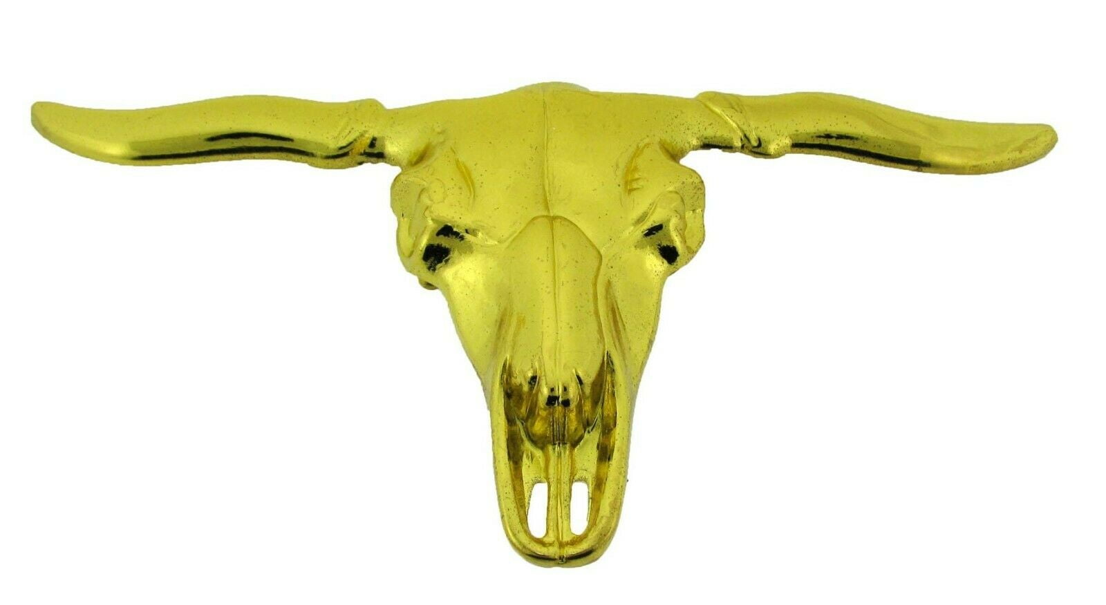 Bull Long Horn Belt Buckle Western Rodeo Gold Metal Big Texan Cosplay ...