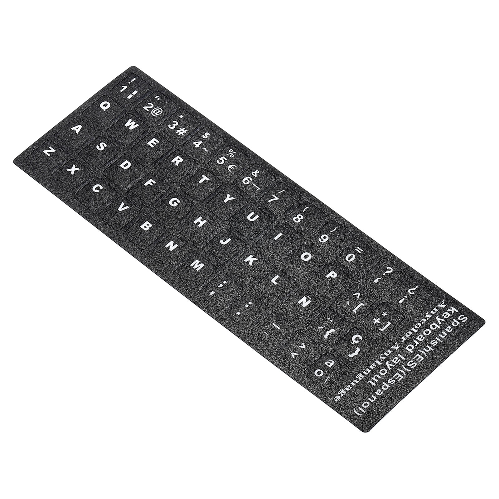 Uxcell Spanish Keyboard Stickers Universal Keyboard Cover Frosted ...