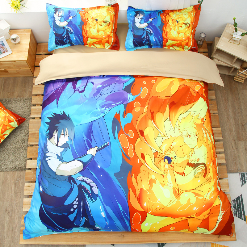 Anime Naruto Akatsuki Shippuden Bedding Duvet Cover Sets 3D Print ...