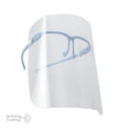 Zummy Protective Face Shield with Attached Glasses, Clear Shield Color ...