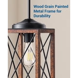 DEWENWILS Farmhouse Pendant Lighting, Wood and Metal, Adjustable Height ...