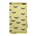 Bat Pattern Yellow Door Curtain Sheer Privacy Light Filtering Window ...