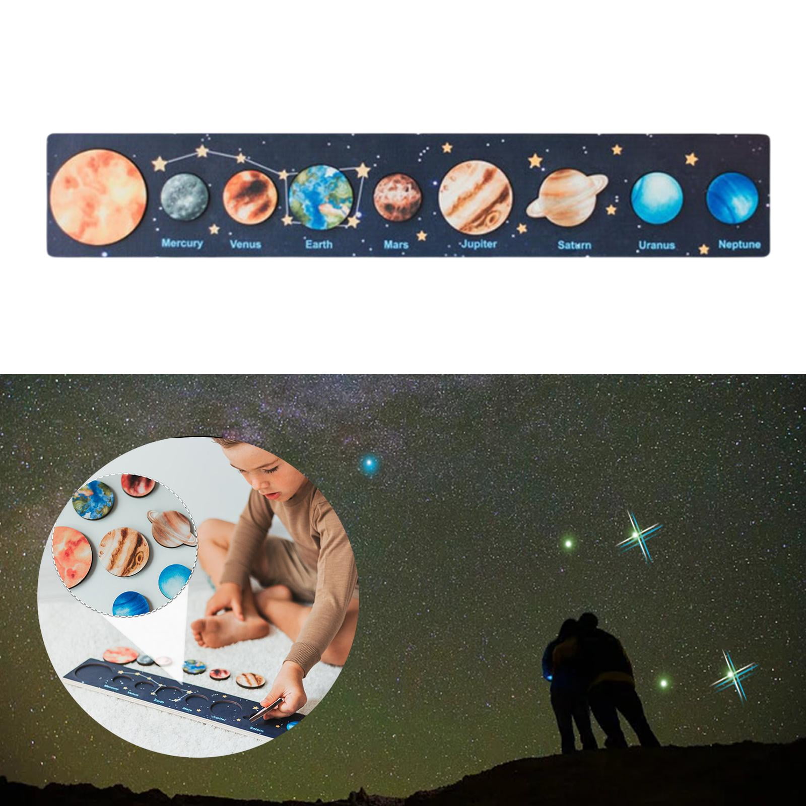 Montessori Solar System Puzzle Training Wooden Educational Planets ...
