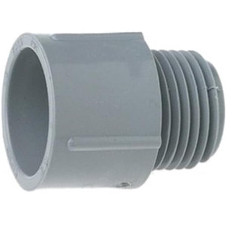 Thomas & Betts E943DR-CTN 0.5 in. PVC Conduit Terminal Adapter ...
