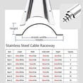 8PCS Electrical Width Stainless Steel Cable Tray, Cable Trunking Wire ...