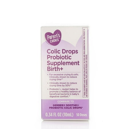Parent's Choice Colic Drops Probiotic Supplement Birth+ - Walmart.com