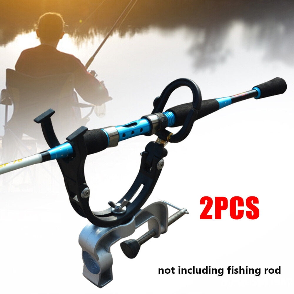 TOOL1SHOoo 2pcs Fishing Rod Rack Vertical Holder Clamp on Grip Boat ...