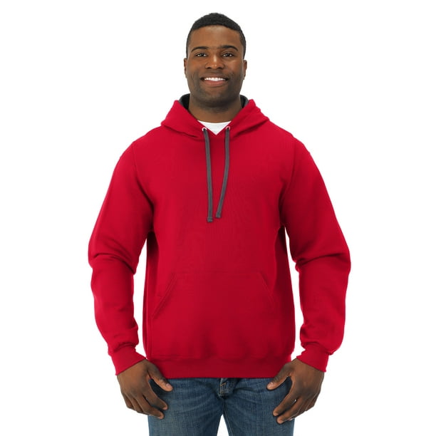 Fruit Of The Loom Mens Sofspun Hooded Sweatshirt, 3XL, Fiery Red - Walmart.ca