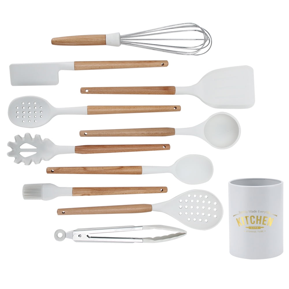 Click here for Senjay Kitchenware Set  White Kitchen Utensils Sil... prices