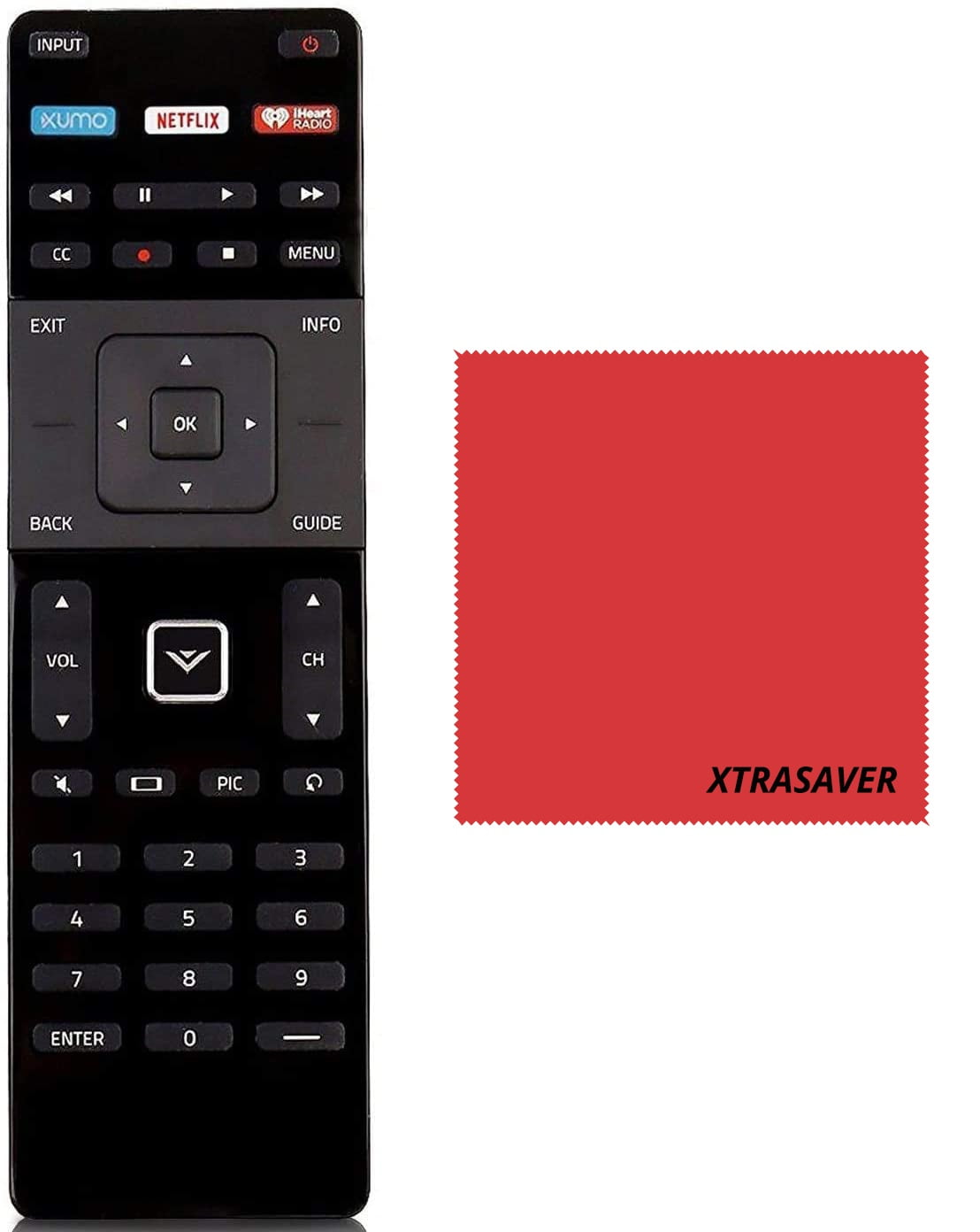 Vizio Xrt122 Tv Remote For E Series Models
