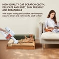 Modern Wooden Pet Bed for Cats & Dogs, Oak Veneer, Scratch-Resistant ...
