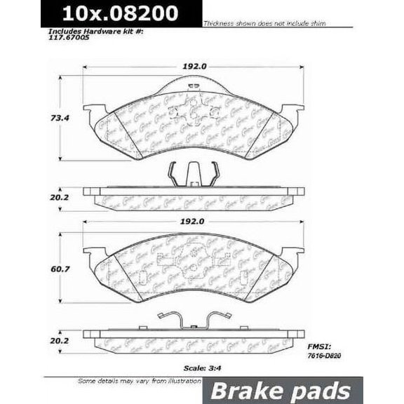 Centric Parts - Ceramic Pads - Walmart.com