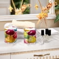 2PCS Clear Storage Jars Cotton Swabs Cans Translucent Plasticental ...