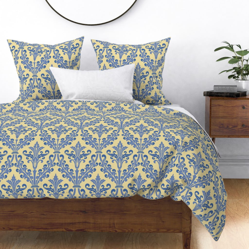 French Blue And Yellow Bedding