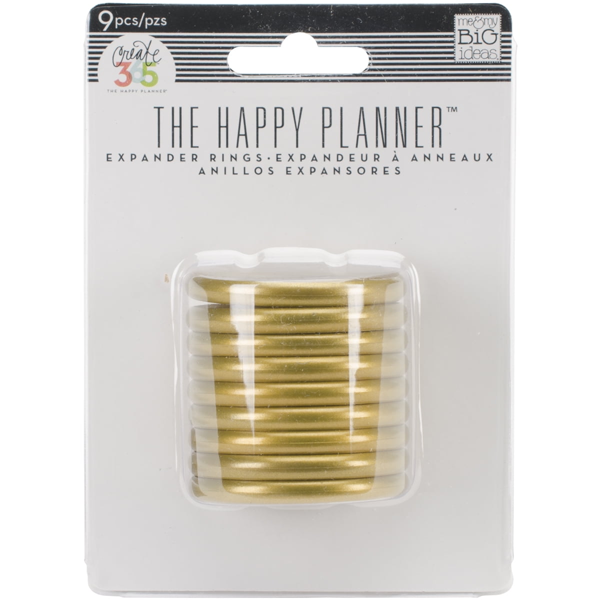 Create 365 Happy Planner Expander Rings 9/Pkg-Gold 1.75" - Walmart.com ...