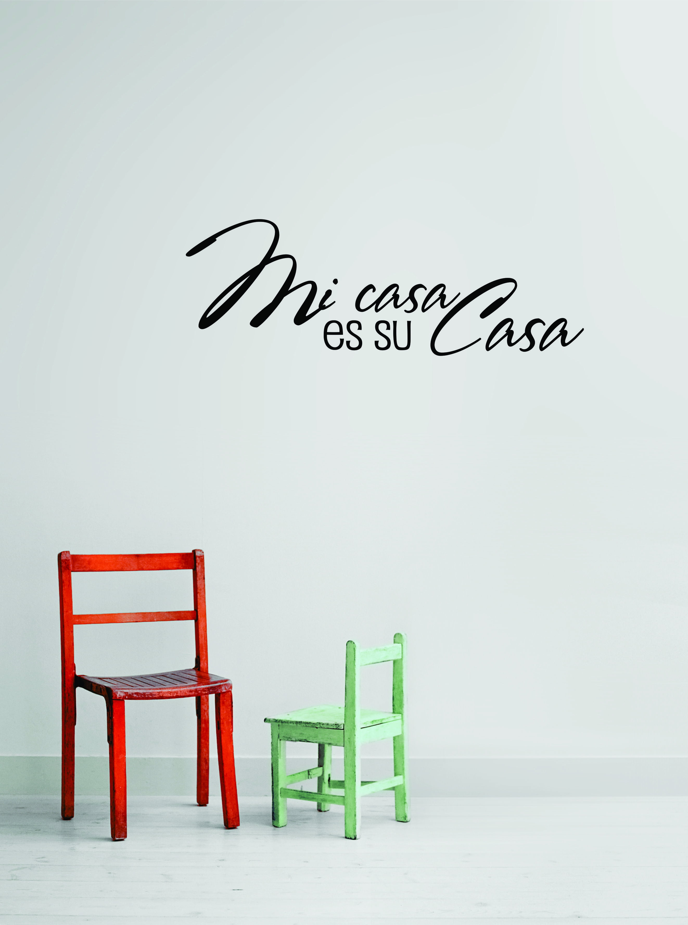 Do It Yourself Wall Decal Sticker Spanish Quote Welcome Mi Casa Es Su ...